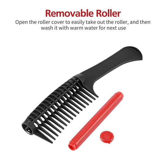 3 Pack Rolling Comb, Anti Splicing Hair Comb with Roller, Professional ...