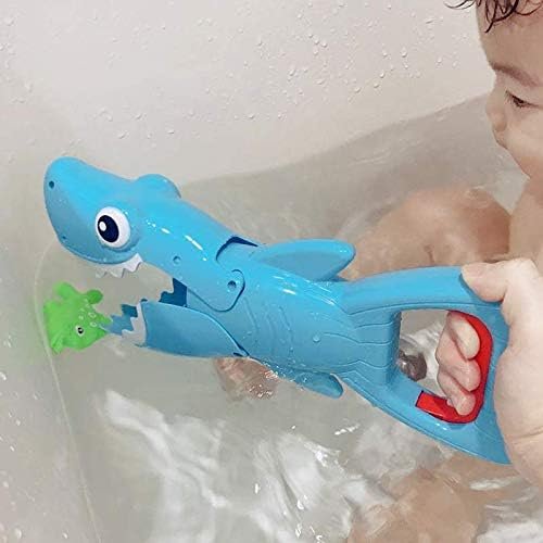 Juguetes de baño para bebés: tiburón azul con acción de morder los ...