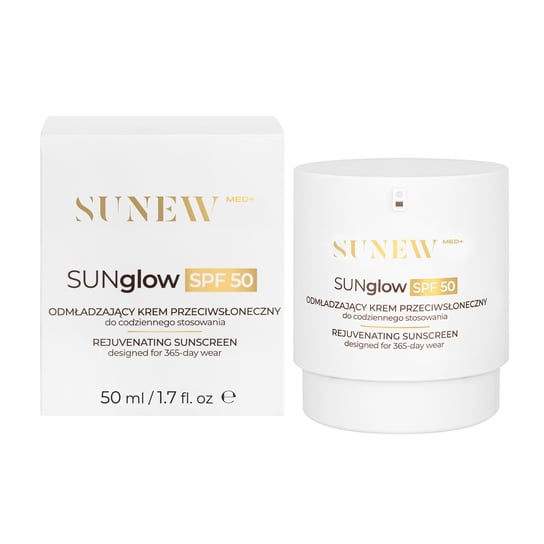 SunewMed+ SUNglow SPF50 odmładzający krem przeciwsłoneczny do codziennego stosowania 50ml ...