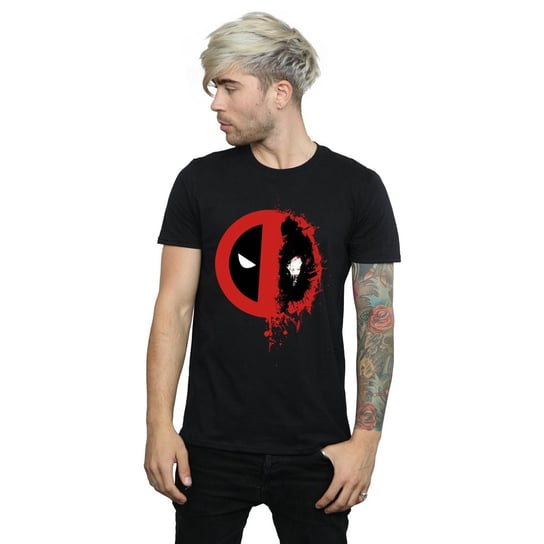Marvel Męska Koszulka Deadpool Split Splat Logo (M / Czarny) - Marvel ...