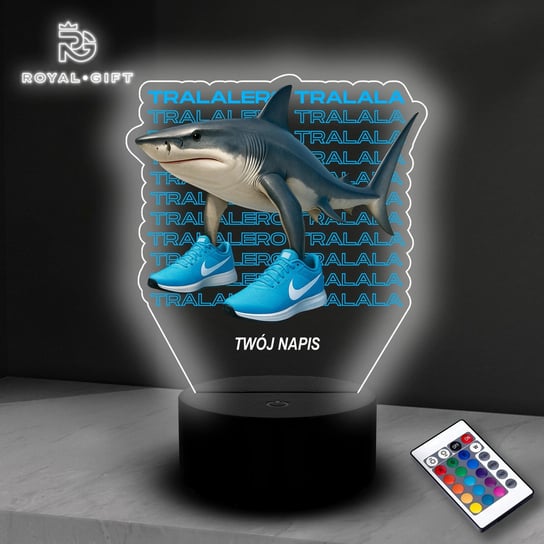 Lampka Nocna Led Italian Brainrot Tralalero Tralala Rekin w Butach ...