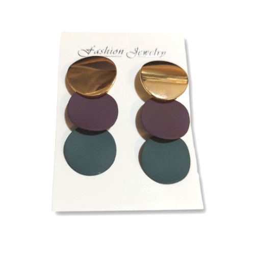 [20429] Kolczyki wkrętki 3 kółka 18mm - Inna marka | Sklep EMPIK.COM