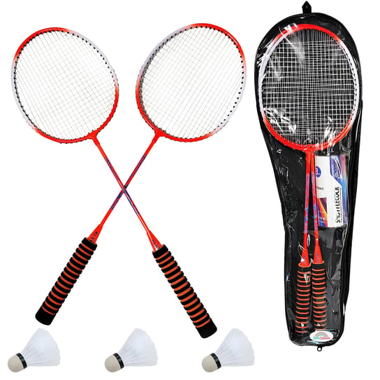 Zestaw do Badmintona Paletki 2x Rakietka 2x Lotka Babingtona Do Gry W ...