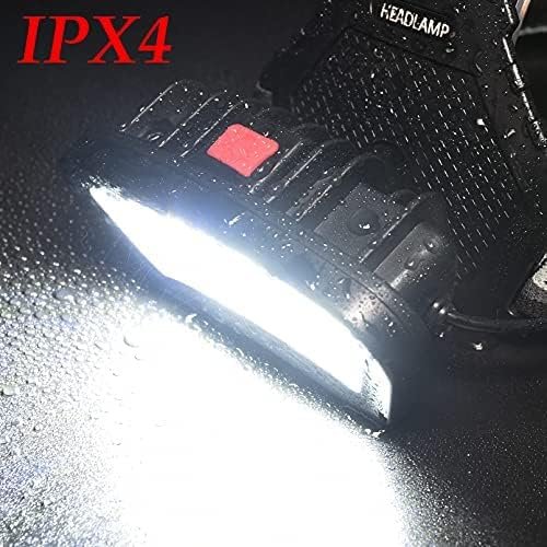 Latarka Czołowa DARKBEAM COB LED 2000lm USB Wodoodporna z Czerwoną ...