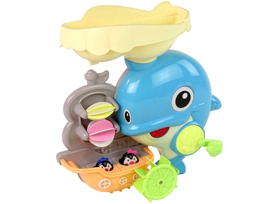 Zabawka Do Kąpieli Delfin Wodospad + Nabieraki Żółw i Rybka - Lean Toys ...