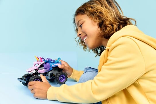 LEGO TECHNIC 42220 | Monster Jam Sparkle Smash Jednorożec Pull Back + E ...