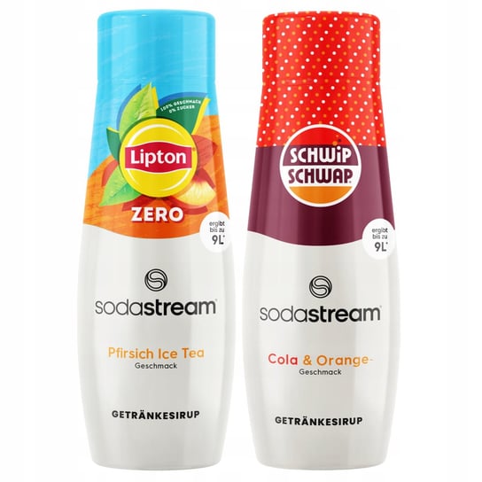 2x Syrop SodaStream Lipton Ice Tea Peach Zero Bez Cukru + Shwip Shwap ...