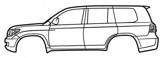 DEKORACJA ścienna Obraz Samochód TOYOTA LAND CRUISER 7TH GEN (J200 ...
