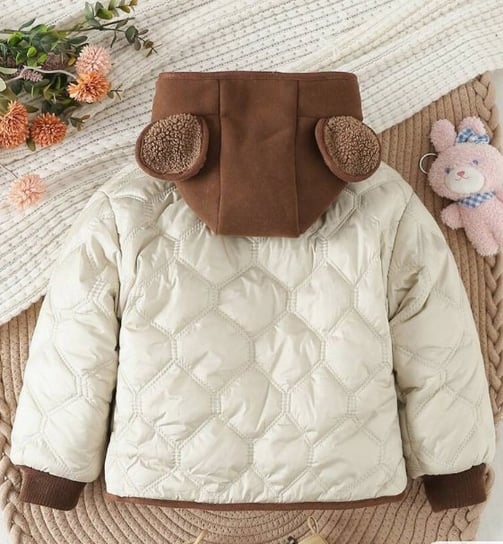 SHEIN KURTKA DZIECIĘCA Z KAPTUREM BEŻ 116-122 ŁSG - Shein | Sklep EMPIK.COM