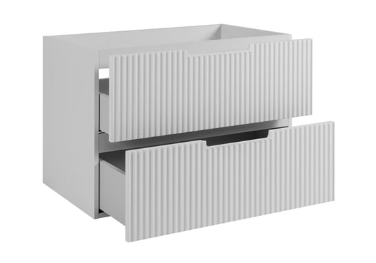 Szafka łazienkowa, biała / dąb Craft 100 (80 + 20) x 58,6 x 46 cm - 3xE ...