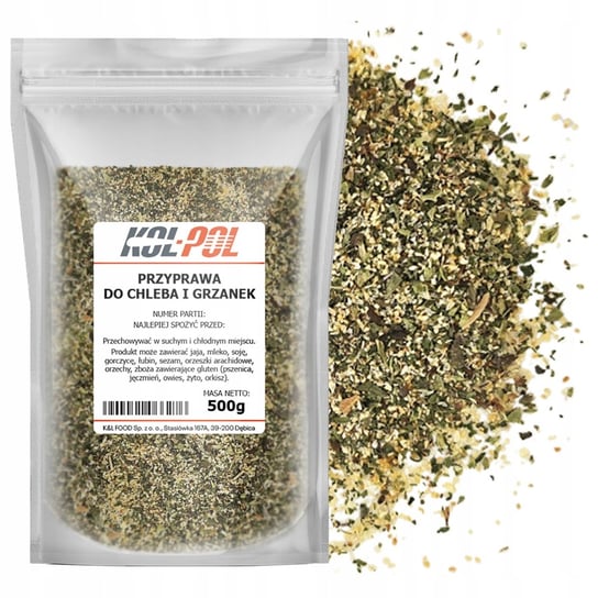 PRZYPRAWA DO CHLEBA i GRZANEK 1kg Domowe grzanki mieszanka ziół Kol-Pol ...
