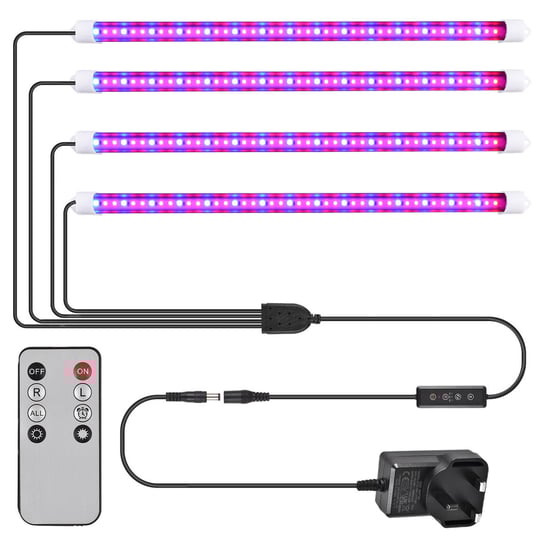 4 Pack LED Grow Light Strips for Indoor Plants - Full Spectrum ...