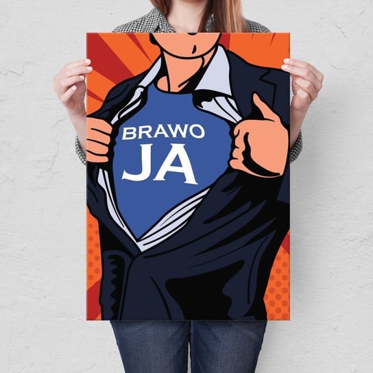 Brawo ja Metalowy Plakat Blacha dekoracyjna Tabliczka Szyld 42 x 59 cm ...