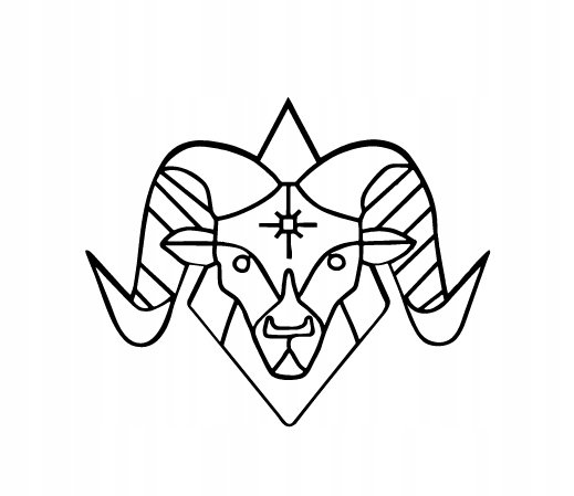 DEKORACJA ścienna Obraz wzór astrologia znak zodiaku byk - WrapFactory ...