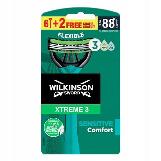 Maszynka do golenia WILKINSON Xtreme 3 ostrza 8 sztuk | Sklep EMPIK.COM