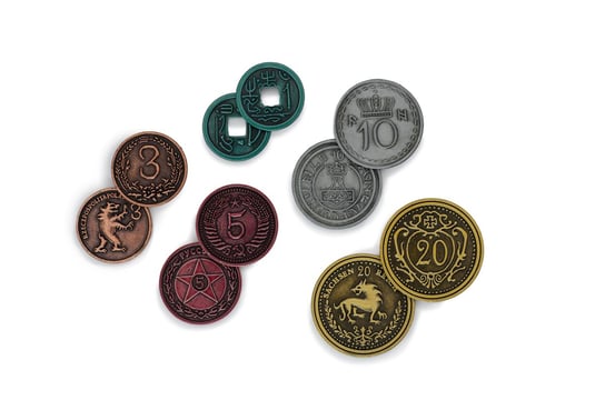 Stonemaier Games, Scythe: Metal Coins Upgrade Pack, Board Game, 1 to 5 ...