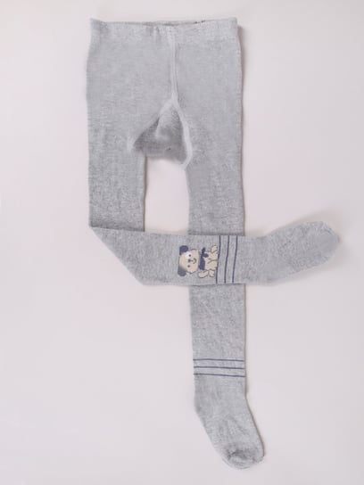 Rajstopy bawełniane chłopięce dziecięce z pieskiem szare 80-86 MYWAY ...