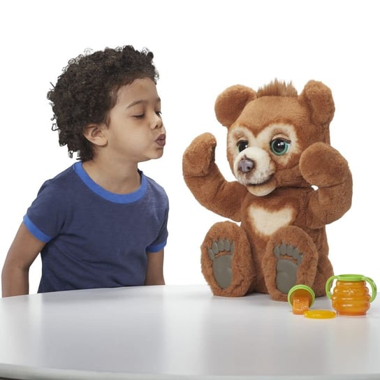 FurReal Cubby, Ciekawski Niedźwiadek, interaktywna zabawka pluszowa ...