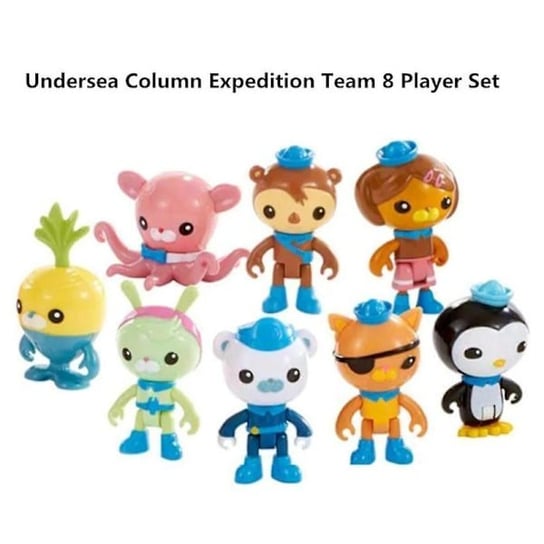 8-częściowy zestaw figurek Octonauts, zestaw Octo Crew, figurka lalka ...