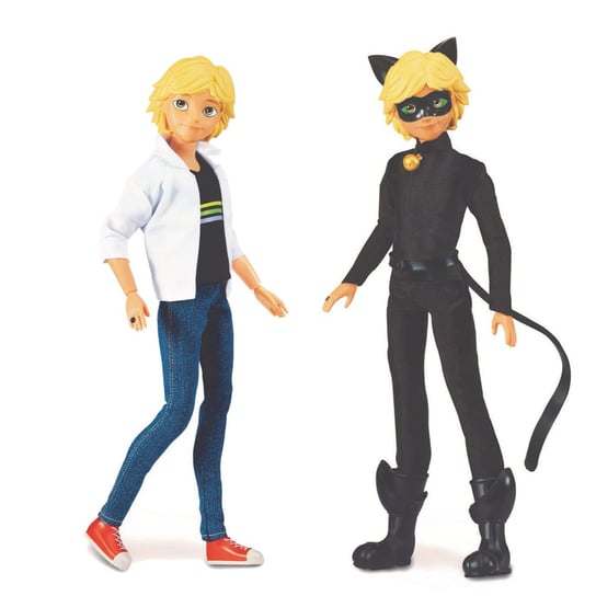 Figurka Lalka Bandai Miraculous Adrien i strój czarnego kota 26 cm ...