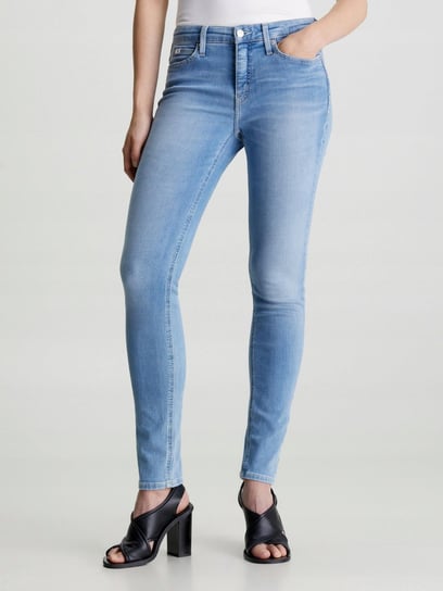 CALVIN KLEIN JEANS JEANSY RURKI WYSOKI STAN JASNONIEBIESKIE 27/32 XTA ...