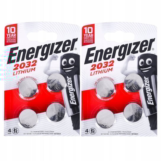 8X Baterie Specjalistyczne Guzikowe Energizer Cr 2032 Litowe 3V 235 Mah ... 8X Baterie Specjalistyczne Guzikowe Energizer Cr 2032 Litowe 3V 235 Mah ...