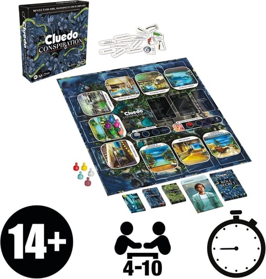 Hasbro Gaming Cluedo Conspiration, Gra planszowa dla nastolatków i ...