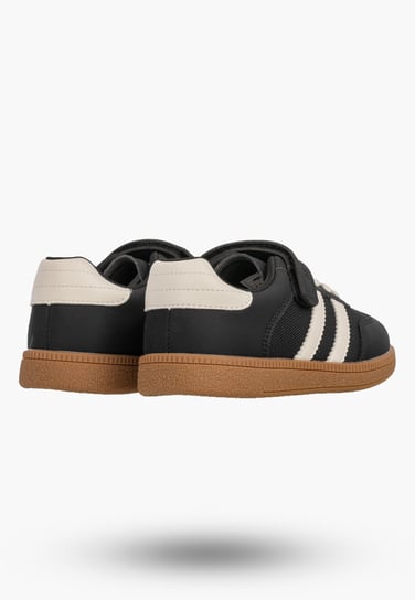 Sneakersy Dziecięce Trampki Buty Na Rzepy Skórzana Wkładka Czarne ...