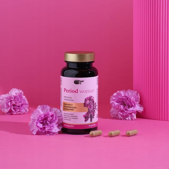 Power Pill Period Woman 60 kaps. PCOS endometrioza PMS menstruacja ...