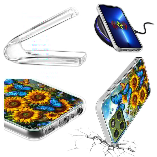 Etui do Motorola Edge 70 Obudowa FOTO Case Plecki Grafika Motyle ...