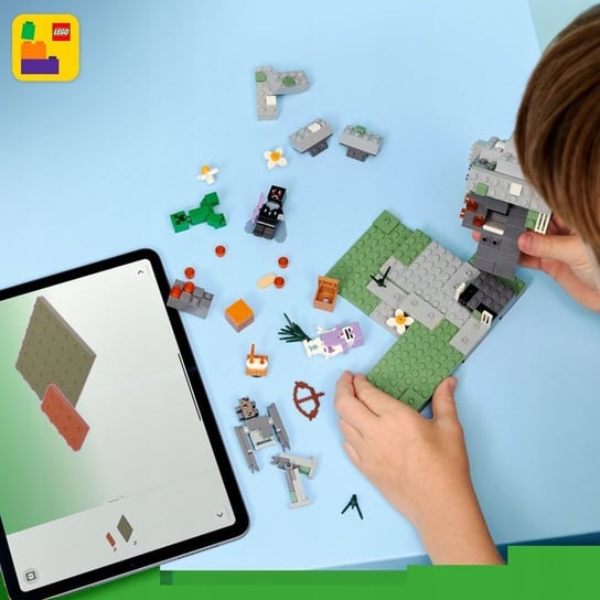 LEGO Minecraft Blady Ogród biom z gry, figurki creeper i szkielet ...
