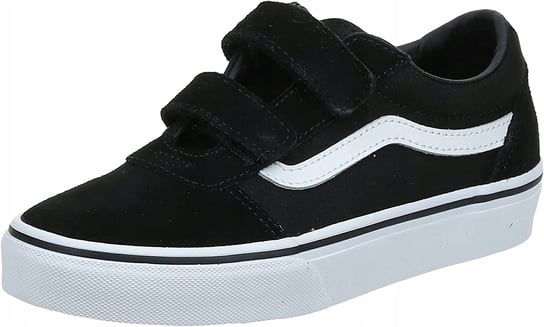 VANS WARD V TRAMPKI DZIECIĘCE ZE SKÓRĄ CZARNE NA RZEPY 35 16KA - Vans ...