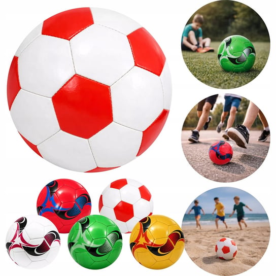 Piłka sportowa 15 cm 6 cali PVC szyta mix kolorów Vergionic - Vergionic ...