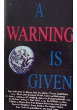 A warning is Given - Opracowanie zbiorowe | Książka w Empik