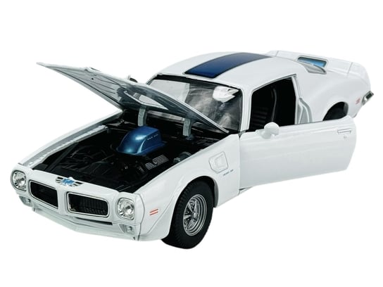 WELLY 1972 PONTIAC FIREBIRD TRANS AM BIAŁY 1:24 NOWY METALOWY MODEL ...