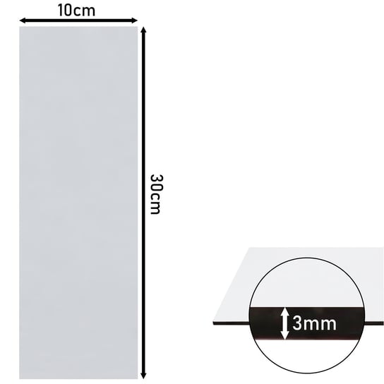 Płyta Aluminiowa Kompozytowa 3mm 10x30cm Biała Panel ACP ACM - PDMedia ...