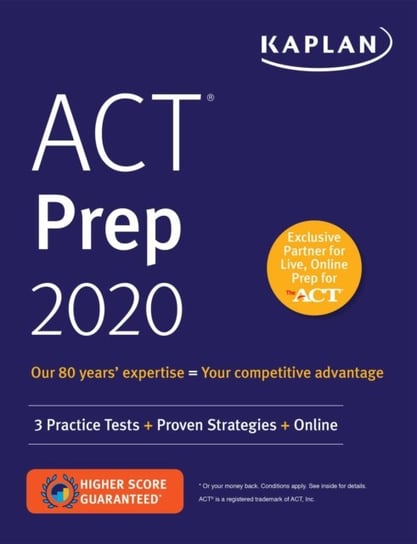 ACT Prep 2020: 3 Practice Tests + Proven Strategies + Online - Kaplan ...