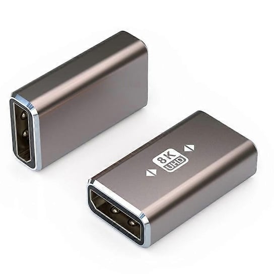Adapter DisplayPort DP1.4 8K 60Hz, żeński na żeński, ze stopu aluminium ...