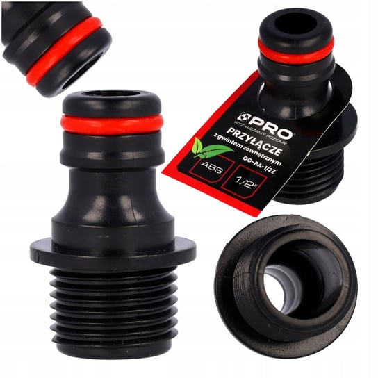 ADAPTER PRO 1/2" GZ NA WĄŻ OGRODOWY KONEKTOR ZŁĄCZKA NA KRAN PRZYŁĄCZE ...