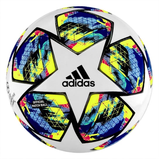 Adidas, Piłka nożna, Finale 19 DY2560 OMB, biało-niebieski, rozmiar 5 ...