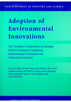 Adoption of environmental innovations - Opracowanie zbiorowe | Książka w Empik