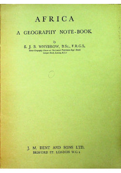 Africa a geography note book - | Książka w Empik