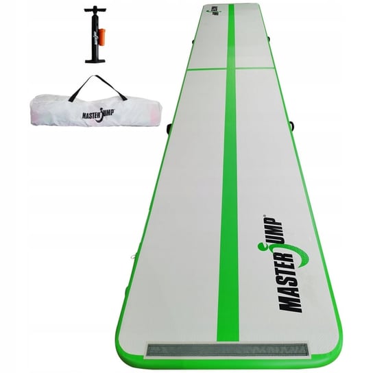 Airtrack Dmuchana Mata Gimnastyczna Master 600 X 100 X 10 Cm Grey-Green ...