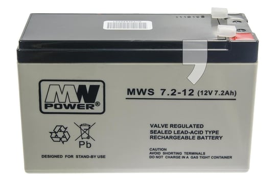 AKUMULATOR ŻELOWY MWS 7,2-12 12V 7,2Ah - MPL Power Elektro | Sklep EMPIK.COM