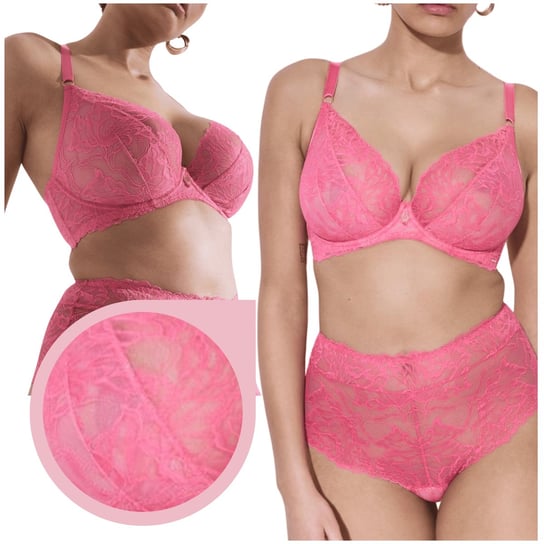 Alles COACHELLA M biustonosz miękki koronkowy wygodny stanik różowy - 75F - Alles | Moda Sklep ...