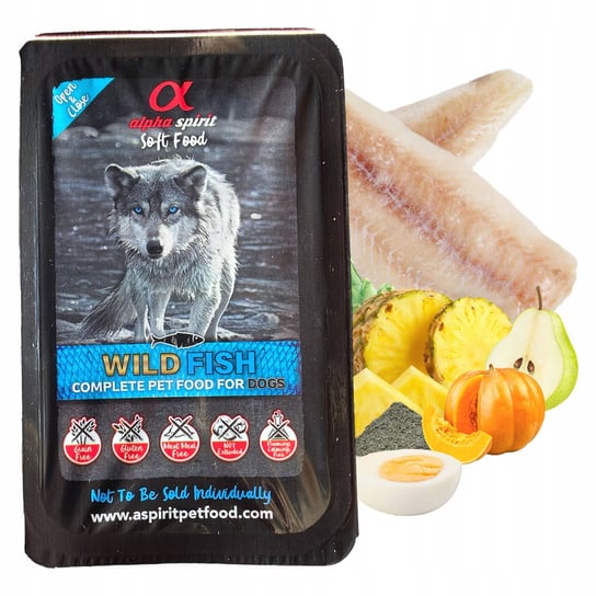 ALPHA SPIRIT Karma sucha dla psa Półmiękka WILD FISH 200g - Alpha ...