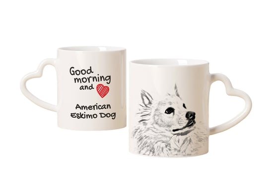 American Eskimo Dog kubek z psem good morning serce Art-Dog - Inna ...