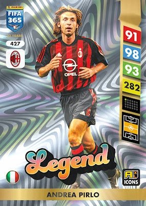 Andrea Pirlo - FIFA 365 2025 PANINI 10 YEARS ICONS LEGEND - AC MILAN ...