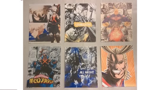 Anime Manga - My Hero Academia No.3- zestaw 6 plakatów 25x20 - Inna ...
