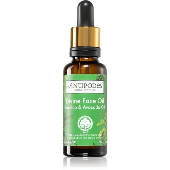 Antipodes Divine Face Oil Rosehip & Avocado Oil serum ochronne przeciw pierwszym oznakom ...